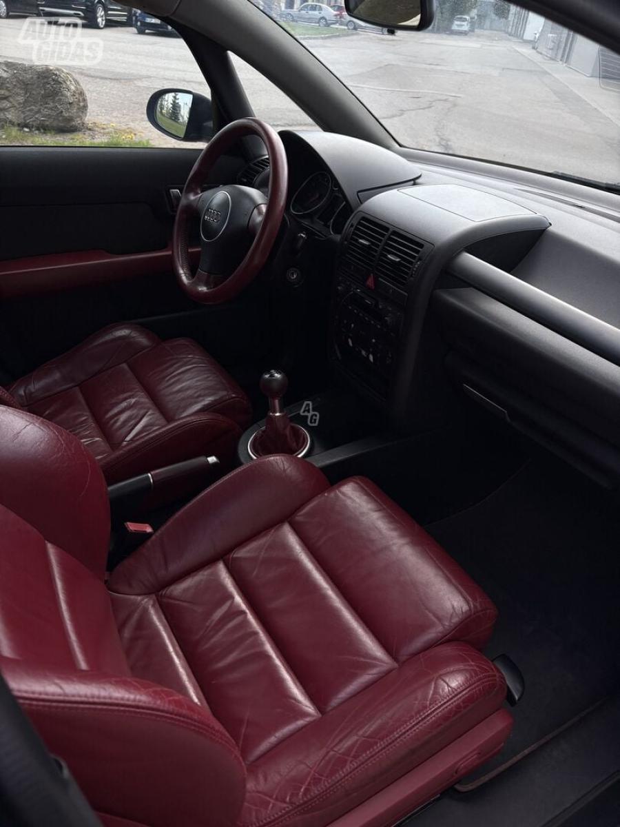 Black Audi A2 2002 in Siauliai, with an engine capacity of 1.60 L and mileage of 159 thousand km for 2700 €, photo 12 on AUTOMOTO.COM.LV