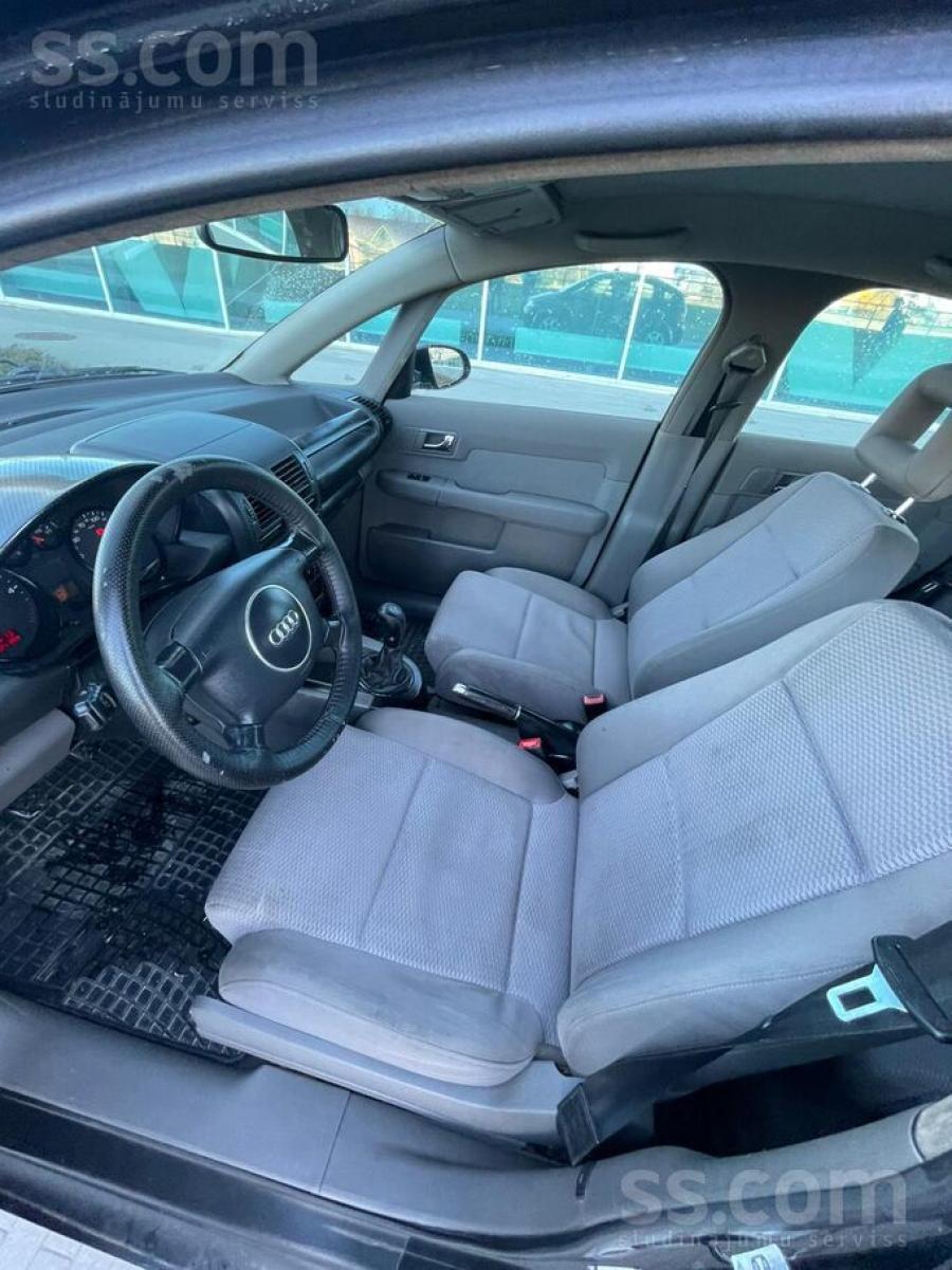 Black Audi A2 2002 in Rezekne, with an engine capacity of 1.40 L and mileage of 410 thousand km for 1600 €, photo 9 on AUTOMOTO.COM.LV