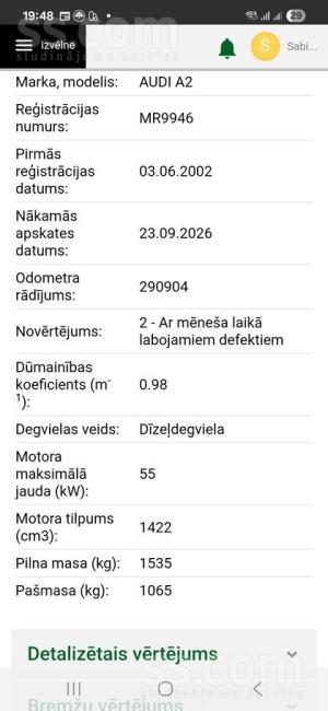 Черный Ауди А2 2002 в Рига, объемом двигателя 1.40 л и пробегом 0 тыс. км за 1590 €, фото 4 на AUTOMOTO.COM.LV