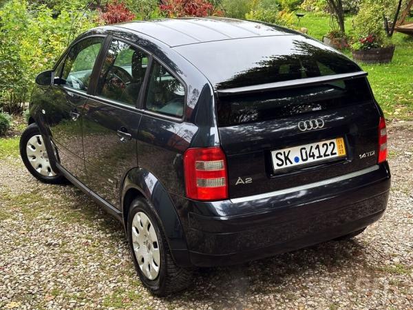 Audi A2 2002 in Riga on AUTOMOTO.COM.LV Black Audi A2 2002 in Riga, with an engine capacity of 1.40 L and mileage of 238 thousand km for 2900 €, photo 8 on AUTOMOTO.COM.LV