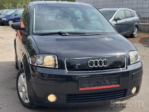 Melns Audi A2 2003 Rīga, ar dzinēja tilpumu 1.60 L un nobraukumu 227 tūkst. km par 3750 €, foto  vietnē AUTOMOTO.COM.LV
