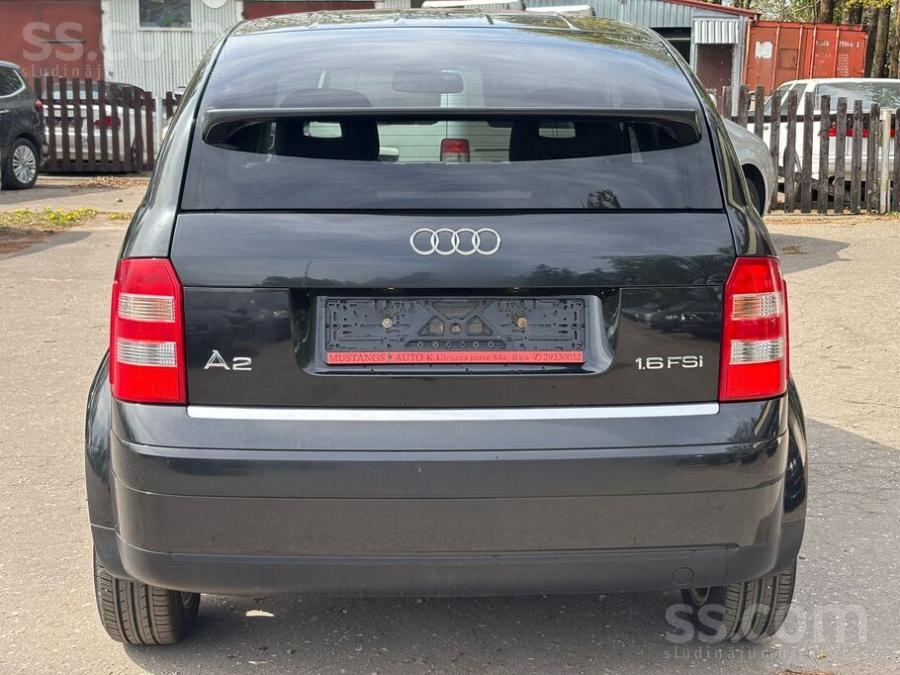 Melns Audi A2 2003 Rīga, ar dzinēja tilpumu 1.60 L un nobraukumu 227 tūkst. km par 3750 €, foto 10 vietnē AUTOMOTO.COM.LV