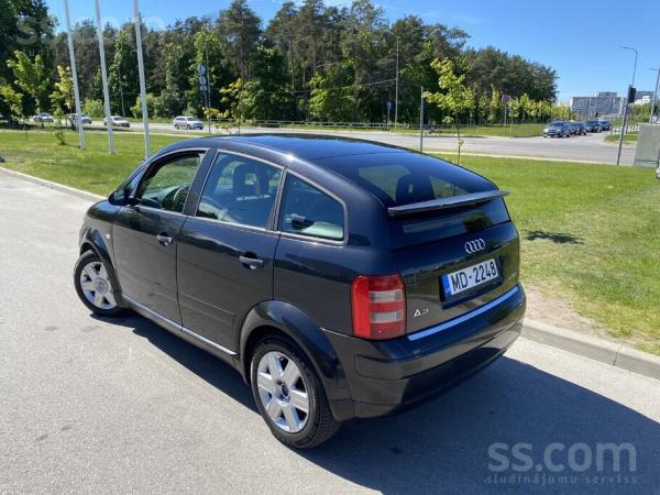 Black Audi A2 2003 in Riga, with an engine capacity of 1.40 L and mileage of 250 thousand km for 2850 €, photo 5 on AUTOMOTO.COM.LV