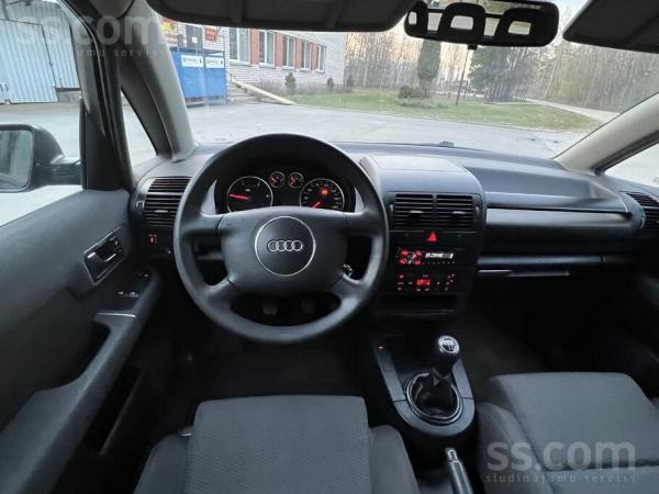 Black Audi A2 2003 in Ludza, with an engine capacity of 1.40 L and mileage of 262 thousand km for 2480 €, photo 7 on AUTOMOTO.COM.LV