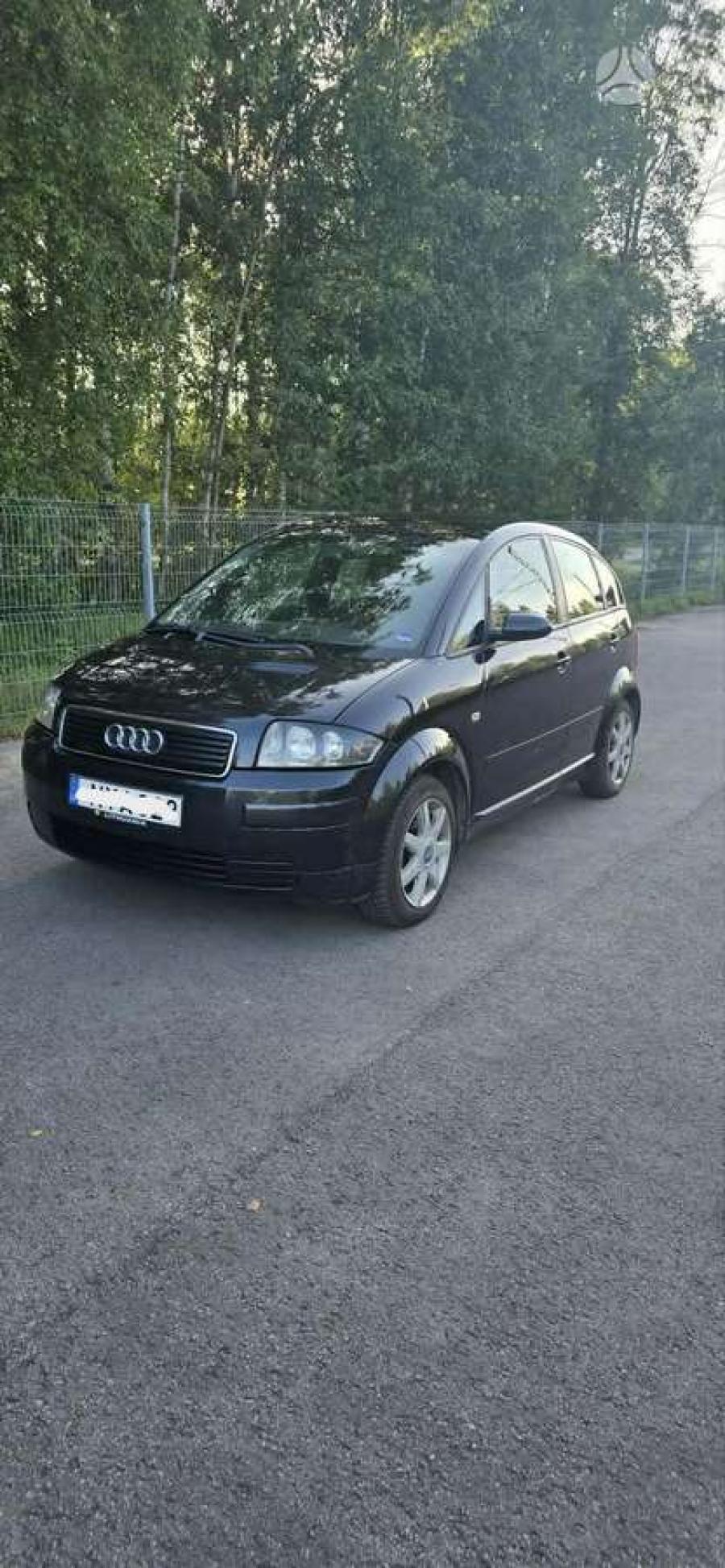 Black Audi A2 2003 in Siauliai, with an engine capacity of 1.42 L and mileage of 254 thousand km for 1500 €, photo 3 on AUTOMOTO.COM.LV