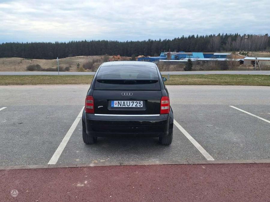 Melns Audi A2 2003 Švenčionys, ar dzinēja tilpumu 1.42 L un nobraukumu 414 tūkst. km par 1600 €, foto 1 vietnē AUTOMOTO.COM.LV