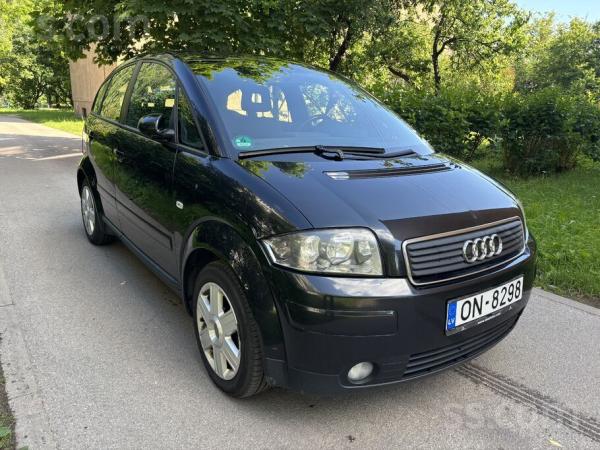 Black Audi A2 2004 in Riga, with an engine capacity of 1.40 L and mileage of 309 thousand km for 2990 €, photo 3 on AUTOMOTO.COM.LV