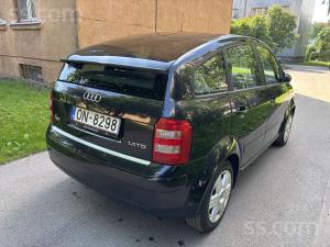 Melns Audi A2 2004 Rīga, ar dzinēja tilpumu 1.40 L un nobraukumu 309 tūkst. km par 2990 €, foto 6 vietnē AUTOMOTO.COM.LV