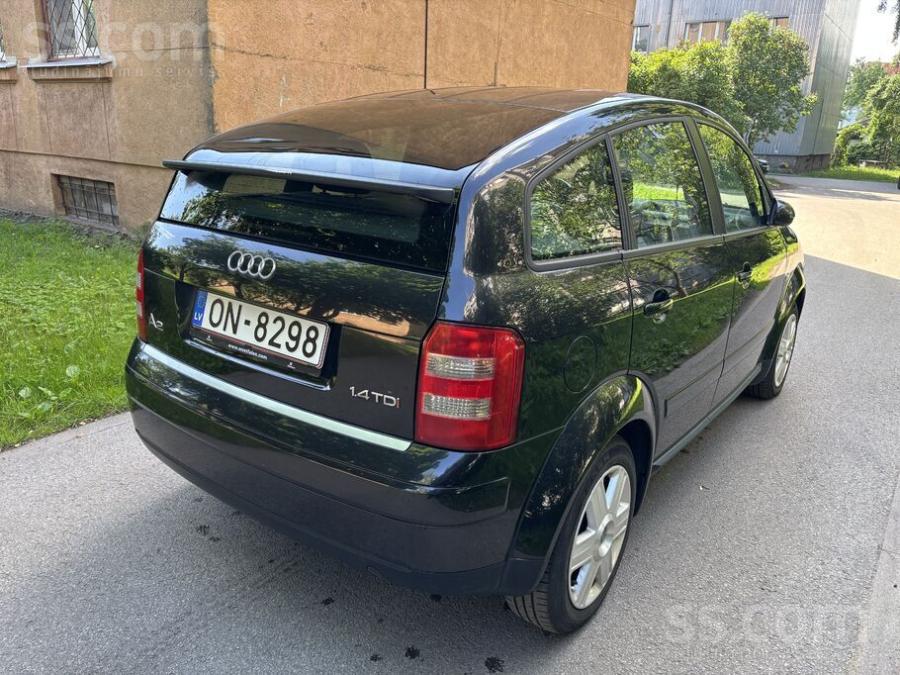 Melns Audi A2 2004 Rīga, ar dzinēja tilpumu 1.40 L un nobraukumu 309 tūkst. km par 2990 €, foto 6 vietnē AUTOMOTO.COM.LV