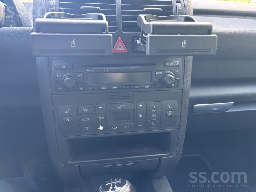 Melns Audi A2 2004 Rīga, ar dzinēja tilpumu 1.40 L un nobraukumu 309 tūkst. km par 2990 €, foto 20 vietnē AUTOMOTO.COM.LV