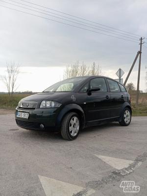 Black Audi A2 2005 in Kazlu Ruda, with an engine capacity of 1.40 L and mileage of 316 thousand km for 1150 €, photo  on AUTOMOTO.COM.LV