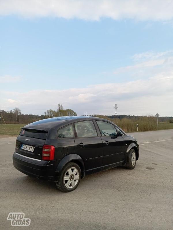 Black Audi A2 2005 in Kazlu Ruda, with an engine capacity of 1.40 L and mileage of 316 thousand km for 1150 €, photo 4 on AUTOMOTO.COM.LV
