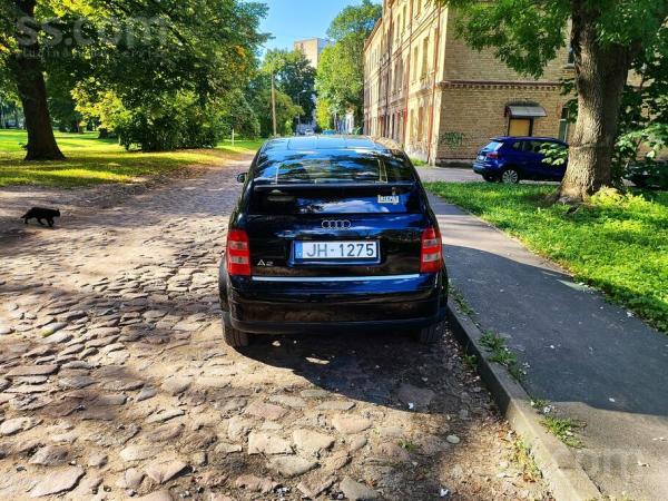 Black Audi A2 2001 in Riga, with an engine capacity of 1.40 L and mileage of 229 thousand km for 600 €, photo 2 on AUTOMOTO.COM.LV