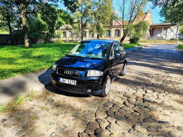 Black Audi A2 2001 in Riga, with an engine capacity of 1.40 L and mileage of 229 thousand km for 600 €, photo 7 on AUTOMOTO.COM.LV