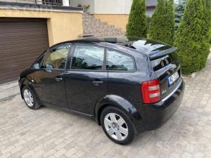 Black Audi A2 2003 in Riga, with an engine capacity of 1.40 L and mileage of 247 thousand km for 2900 €, photo 4 on AUTOMOTO.COM.LV