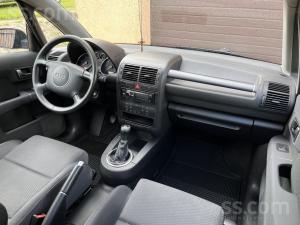 Black Audi A2 2003 in Riga, with an engine capacity of 1.40 L and mileage of 247 thousand km for 2900 €, photo 11 on AUTOMOTO.COM.LV