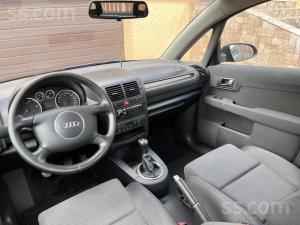 Black Audi A2 2003 in Riga, with an engine capacity of 1.40 L and mileage of 247 thousand km for 2900 €, photo 13 on AUTOMOTO.COM.LV
