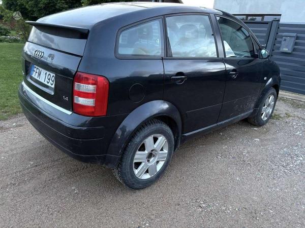 Black Audi A2 2000 in Palanga, with an engine capacity of 1.40 L and mileage of 245 thousand km for 1500 €, photo 6 on AUTOMOTO.COM.LV
