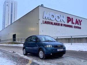 Blue Audi A2 2001 in Vilnius, with an engine capacity of 1.39 L and mileage of 219 thousand km for 1600 €, photo  on AUTOMOTO.COM.LV