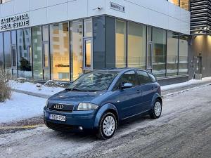 Zils Audi A2 2001 Viļņa, ar dzinēja tilpumu 1.39 L un nobraukumu 219 tūkst. km par 1600 €, foto 2 vietnē AUTOMOTO.COM.LV
