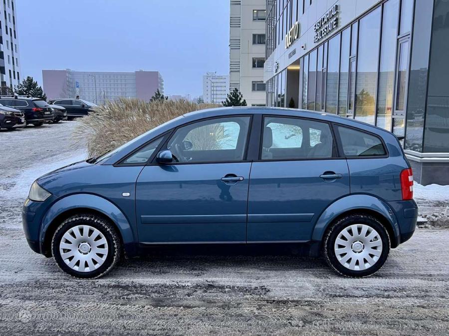 Zils Audi A2 2001 Viļņa, ar dzinēja tilpumu 1.39 L un nobraukumu 219 tūkst. km par 1600 €, foto 3 vietnē AUTOMOTO.COM.LV