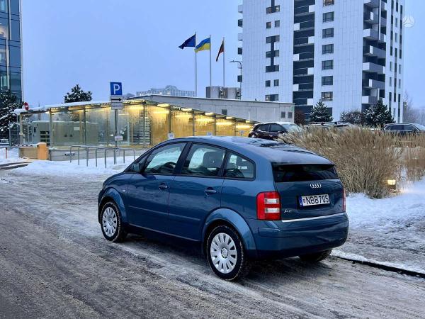 Blue Audi A2 2001 in Vilnius, with an engine capacity of 1.39 L and mileage of 219 thousand km for 1600 €, photo 4 on AUTOMOTO.COM.LV