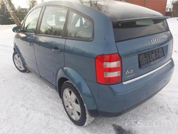 Blue Audi A2 2001 in Riga, with an engine capacity of 1.40 L and mileage of 259 thousand km for 2450 €, photo 3 on AUTOMOTO.COM.LV