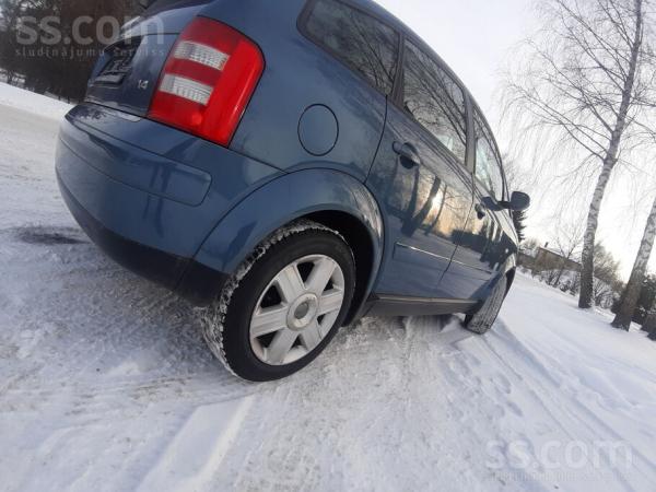 Blue Audi A2 2001 in Riga, with an engine capacity of 1.40 L and mileage of 259 thousand km for 2450 €, photo 5 on AUTOMOTO.COM.LV