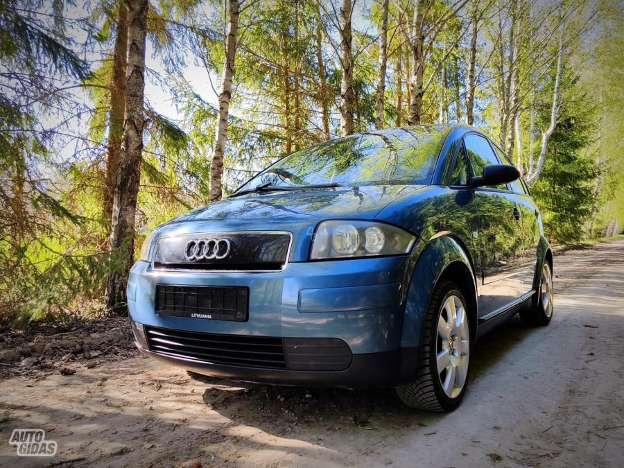 Zils Audi A2 2001 Radviliškis, ar dzinēja tilpumu 1.40 L un nobraukumu 312 tūkst. km par 1180 €, foto 3 vietnē AUTOMOTO.COM.LV