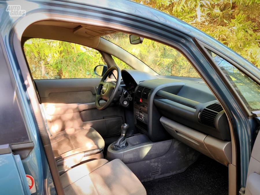 Zils Audi A2 2001 Radviliškis, ar dzinēja tilpumu 1.40 L un nobraukumu 312 tūkst. km par 1180 €, foto 10 vietnē AUTOMOTO.COM.LV