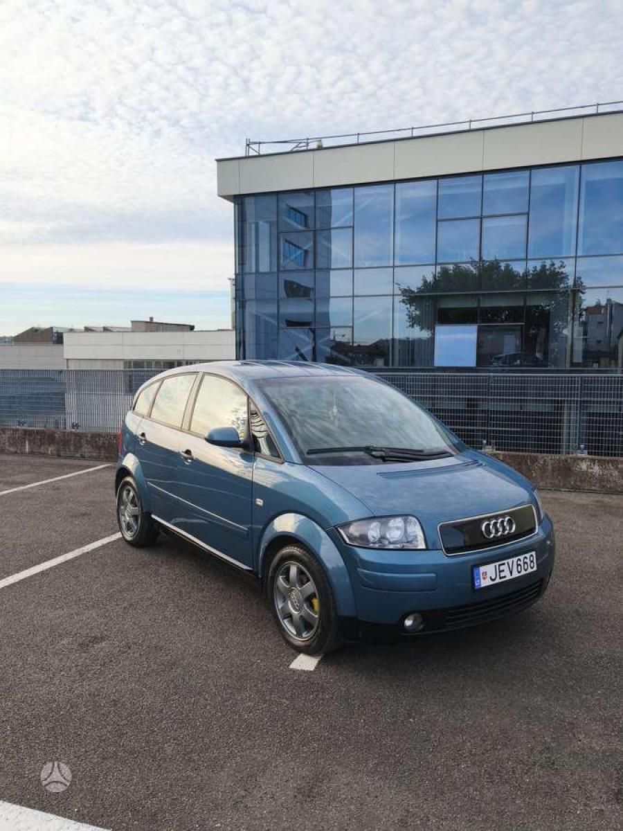Blue Audi A2 2001 in Vilnius, with an engine capacity of 1.42 L and mileage of 402 thousand km for 1700 €, photo 4 on AUTOMOTO.COM.LV