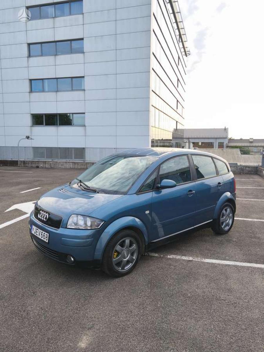 Blue Audi A2 2001 in Vilnius, with an engine capacity of 1.42 L and mileage of 402 thousand km for 1700 €, photo 6 on AUTOMOTO.COM.LV