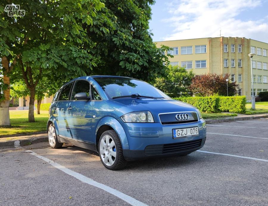Zils Audi A2 2001 Radviliškis, ar dzinēja tilpumu 1.40 L un nobraukumu 312 tūkst. km par 2250 €, foto 12 vietnē AUTOMOTO.COM.LV
