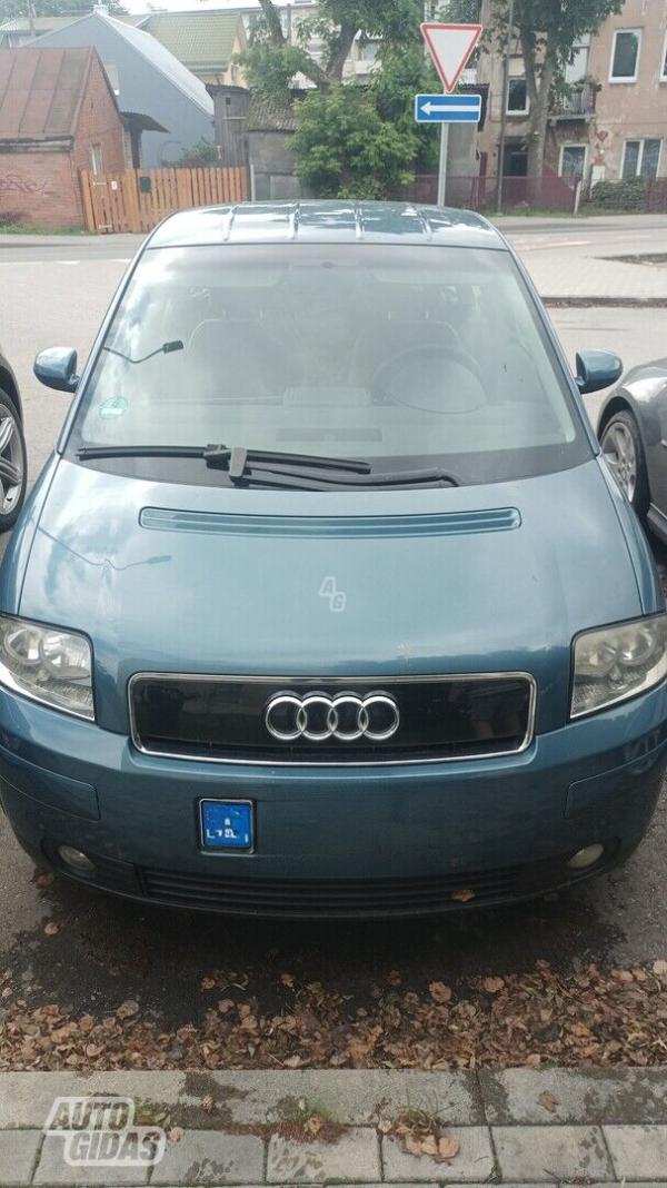 Blue Audi A2 2001 in Kaunas, with an engine capacity of 1.40 L and mileage of 228 thousand km for 1200 €, photo 1 on AUTOMOTO.COM.LV