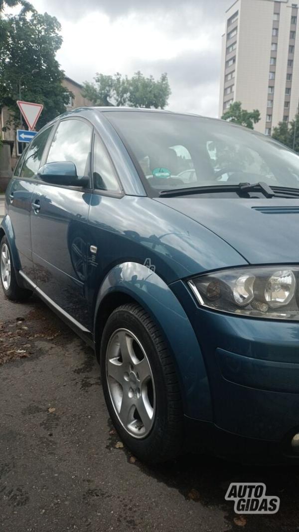 Blue Audi A2 2001 in Kaunas, with an engine capacity of 1.40 L and mileage of 228 thousand km for 1200 €, photo 10 on AUTOMOTO.COM.LV