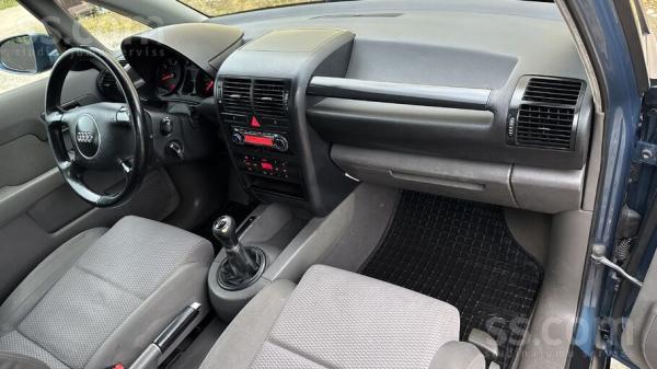Blue Audi A2 2001 in Rezekne, with an engine capacity of 1.40 L and mileage of 289 thousand km for 2150 €, photo 10 on AUTOMOTO.COM.LV