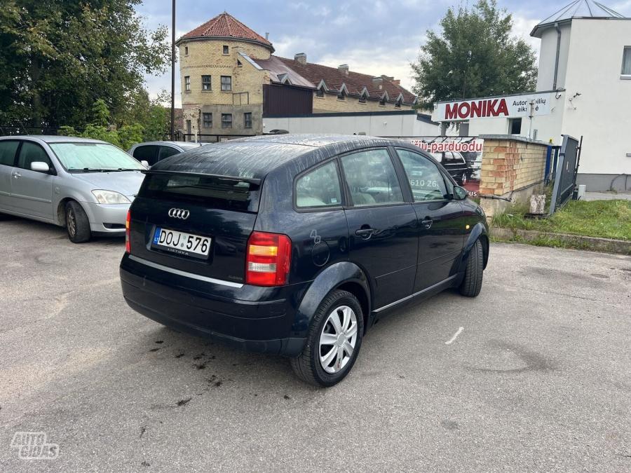 Blue Audi A2 2001 in Siauliai, with an engine capacity of 1.40 L and mileage of 0 thousand km for 1199 €, photo 7 on AUTOMOTO.COM.LV
