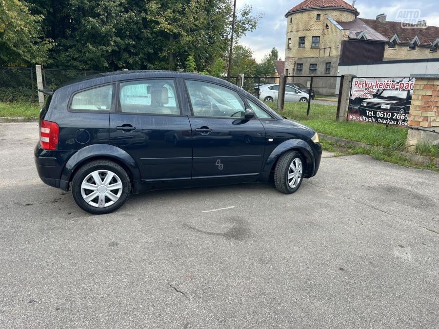 Blue Audi A2 2001 in Siauliai, with an engine capacity of 1.40 L and mileage of 0 thousand km for 1199 €, photo 10 on AUTOMOTO.COM.LV