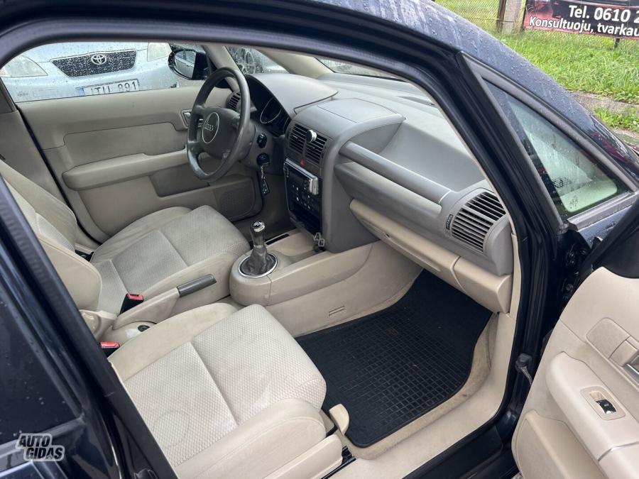 Синий Ауди А2 2001 в Шяуляй, объемом двигателя 1.40 л и пробегом 0 тыс. км за 1199 €, фото 13 на AUTOMOTO.COM.LV