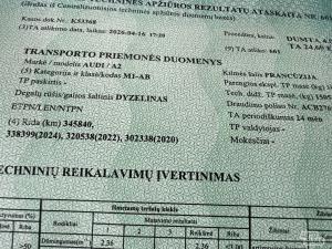 Синий Ауди А2 2001 в Шяуляй, объемом двигателя 1.40 л и пробегом 0 тыс. км за 1199 €, фото 20 на AUTOMOTO.COM.LV