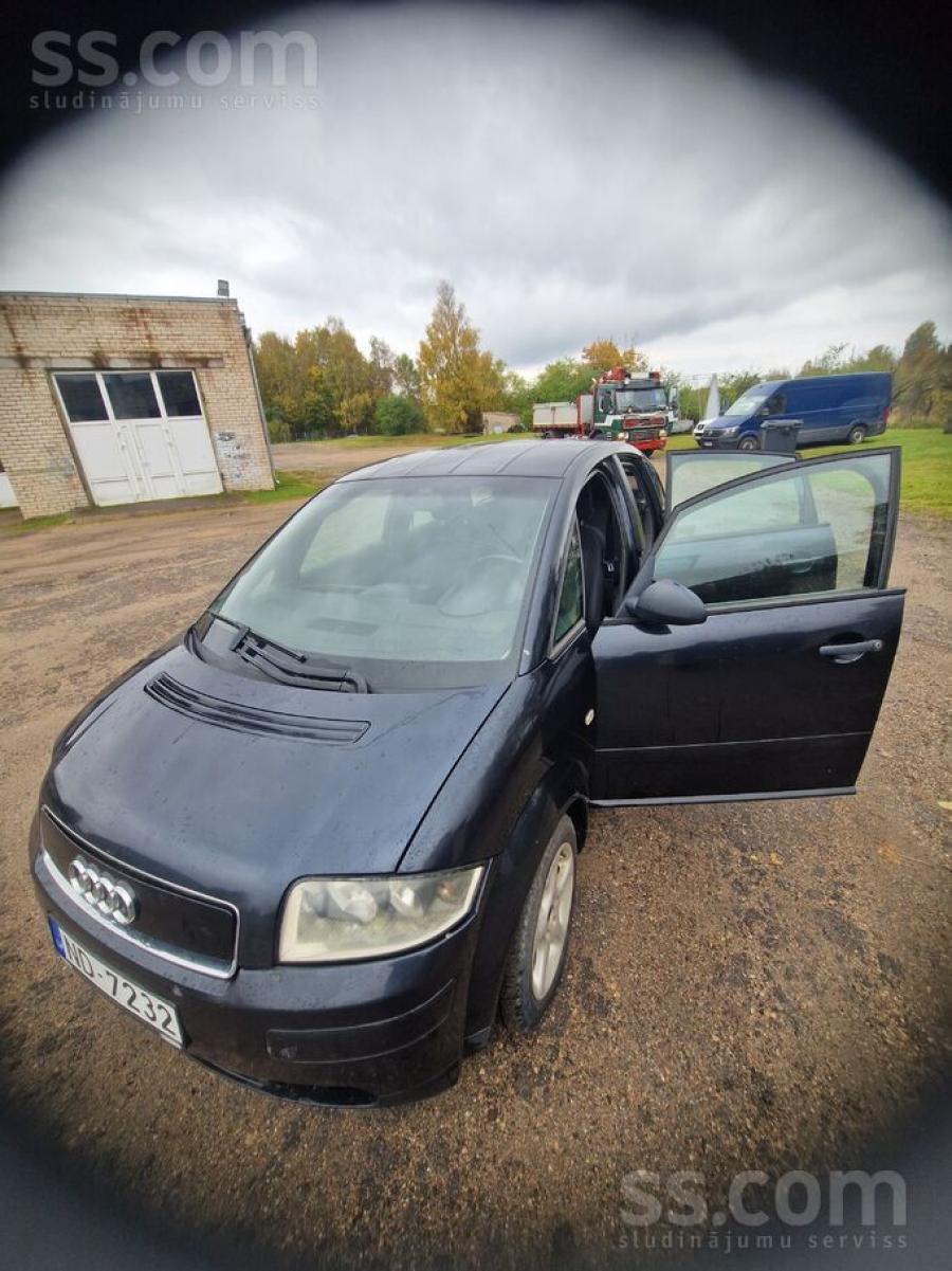 Blue Audi A2 2001 in Aizkraukle, with an engine capacity of 1.40 L and mileage of 342 thousand km for 1850 €, photo 8 on AUTOMOTO.COM.LV