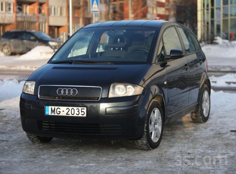 Blue Audi A2 2002 in Daugavpils, with an engine capacity of 1.60 L and mileage of 260 thousand km for 3100 €, photo 1 on AUTOMOTO.COM.LV