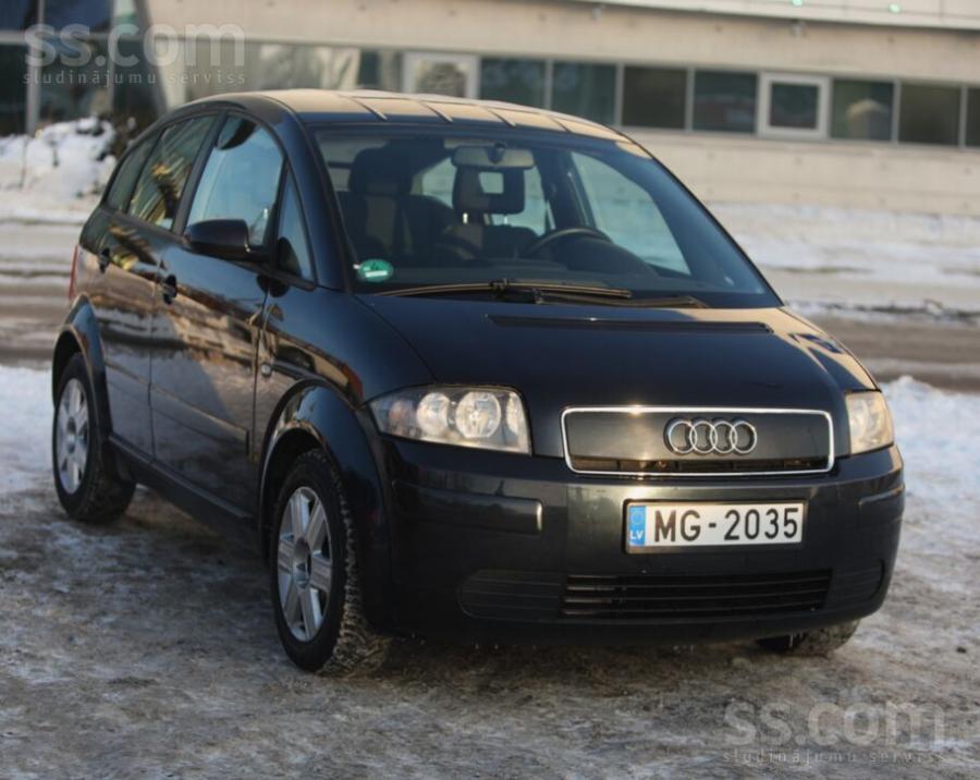 Blue Audi A2 2002 in Daugavpils, with an engine capacity of 1.60 L and mileage of 260 thousand km for 3100 €, photo 2 on AUTOMOTO.COM.LV