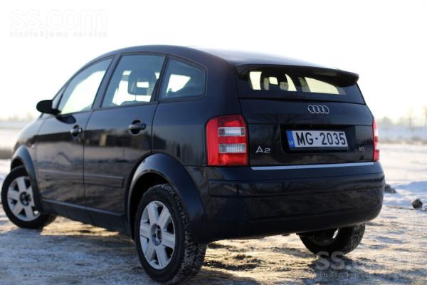 Blue Audi A2 2002 in Daugavpils, with an engine capacity of 1.60 L and mileage of 260 thousand km for 3100 €, photo 4 on AUTOMOTO.COM.LV