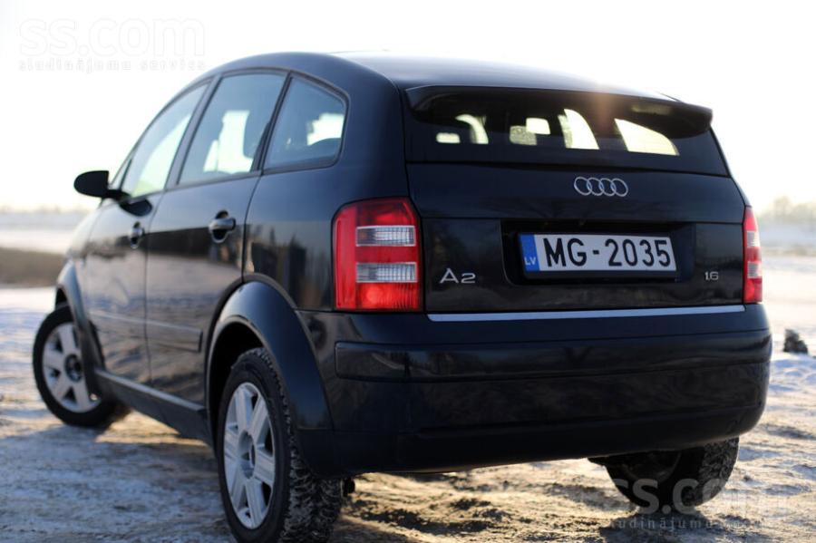 Blue Audi A2 2002 in Daugavpils, with an engine capacity of 1.60 L and mileage of 260 thousand km for 3100 €, photo 5 on AUTOMOTO.COM.LV