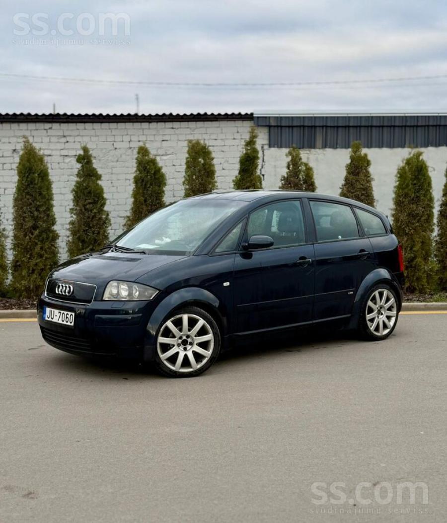 Blue Audi A2 2002 in Daugavpils, with an engine capacity of 1.60 L and mileage of 268 thousand km for 2750 €, photo 1 on AUTOMOTO.COM.LV