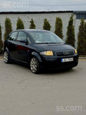 Blue Audi A2 2002 in Daugavpils, with an engine capacity of 1.60 L and mileage of 268 thousand km for 2750 €, photo 3 on AUTOMOTO.COM.LV
