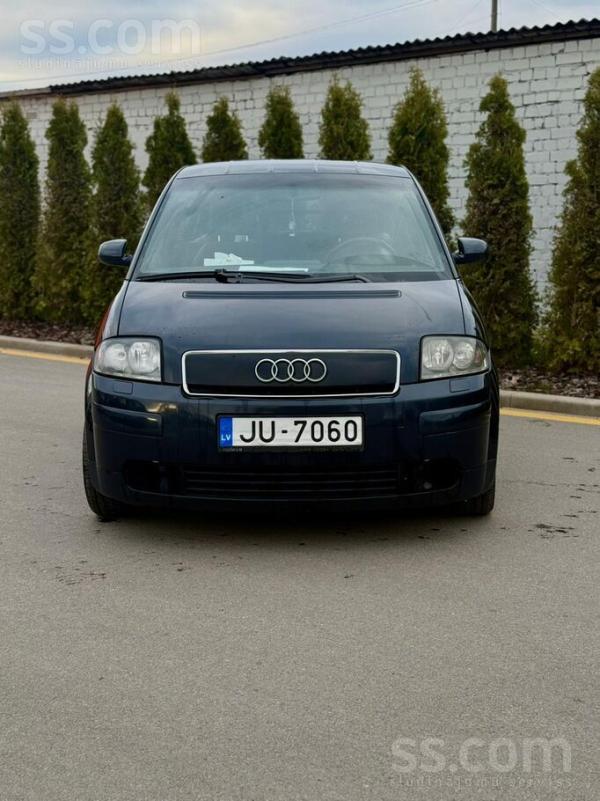 Blue Audi A2 2002 in Daugavpils, with an engine capacity of 1.60 L and mileage of 268 thousand km for 2750 €, photo 5 on AUTOMOTO.COM.LV