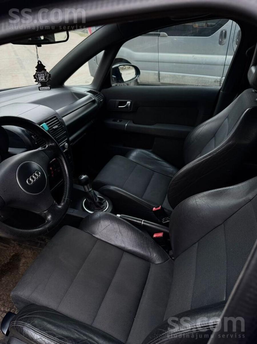 Blue Audi A2 2002 in Daugavpils, with an engine capacity of 1.60 L and mileage of 268 thousand km for 2750 €, photo 12 on AUTOMOTO.COM.LV