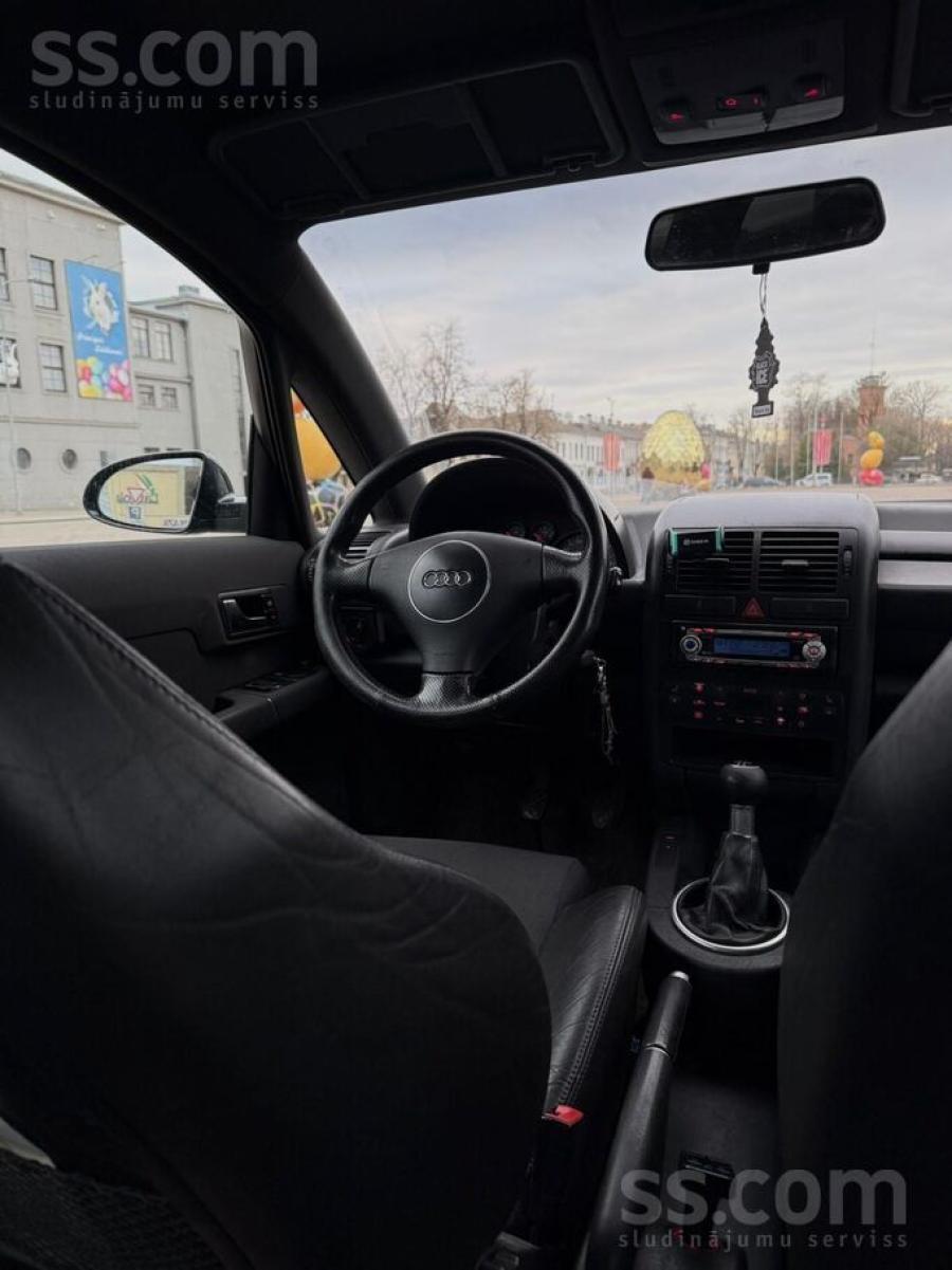 Blue Audi A2 2002 in Daugavpils, with an engine capacity of 1.60 L and mileage of 268 thousand km for 2750 €, photo 14 on AUTOMOTO.COM.LV